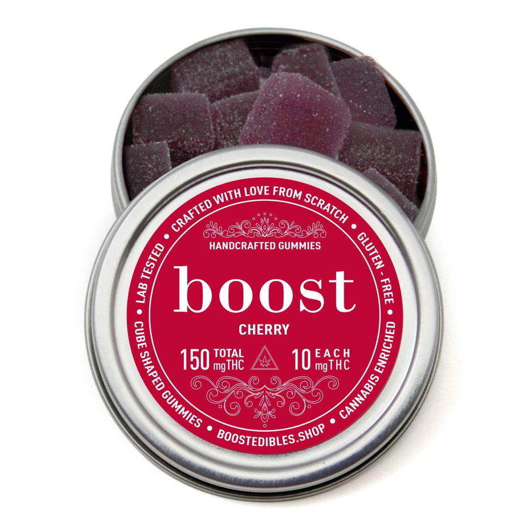 Boost – Cherry Gummies - 150MG THC - West Coast Releaf Online Dispensary