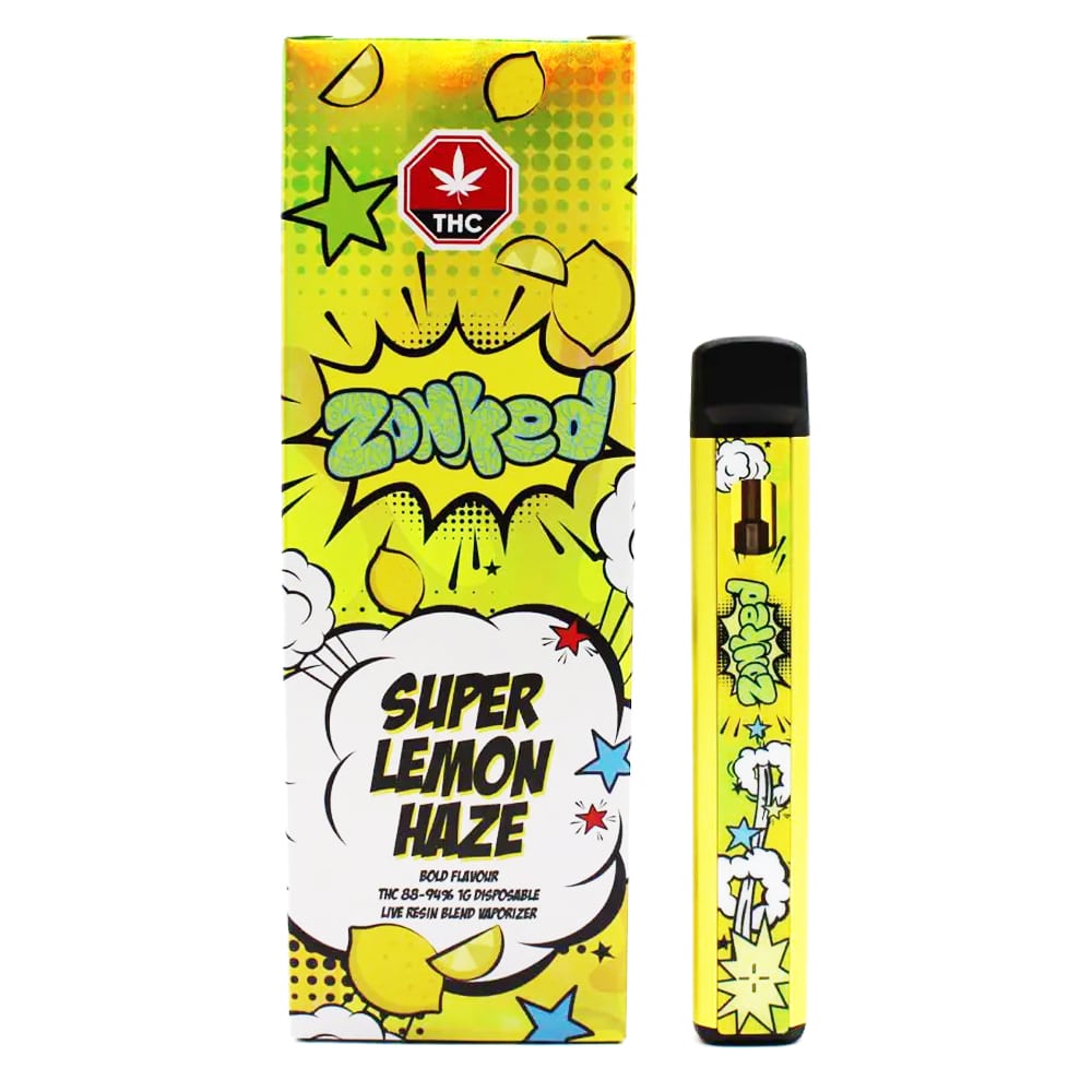 Zonked - Super Lemon Haze - Live Resin Disposable Vape Pen - 1G - West ...